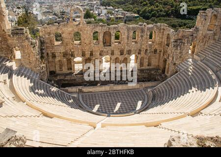 HISTORICAL COLISEUM AND ARCHITECTURE FROM ACROPOLIS, ATHENS Stock Photo ...