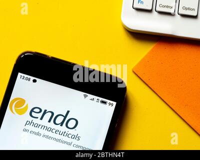 Ukraine. 26th May, 2020. In this photo illustration an Astratex logo ...