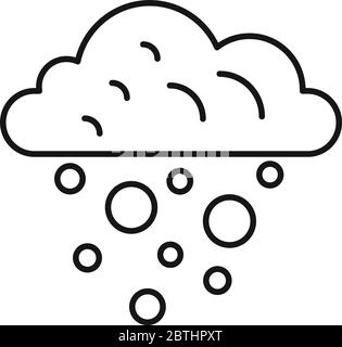 Whirlwind blizzard icon. Outline whirlwind blizzard vector icon for web ...