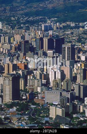 CARACAS, VENEZUELA, 1987 - Buildings in downtown Caracas, city center ...