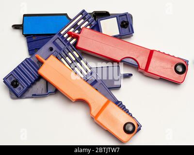 Prepayment electricity key meter Stock Photo - Alamy