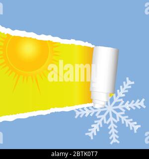 blank cold temperature blue color gradient background template. eps 10 ...