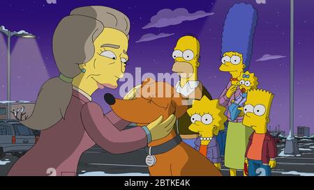 THE SIMPSONS, (from left): Santa's Little Helper, Homer Simpson, Lisa ...