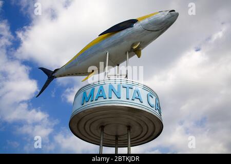 Giant Tuna on the Malecon, City of Manta, Ecuador,South America Stock ...