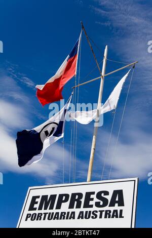 Flags of Chile and Patagonia Stock Photo - Alamy
