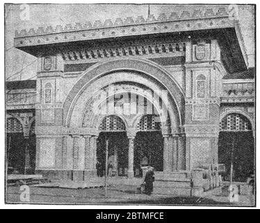 Hungarian Millenary Exhibition in Budapest, 1896. Illustration of the ...