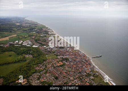 Aerial View of Cromer, England Stock Photo - Alamy