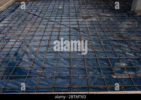 reinforcement of the terrace at the house Stock Photo - Alamy