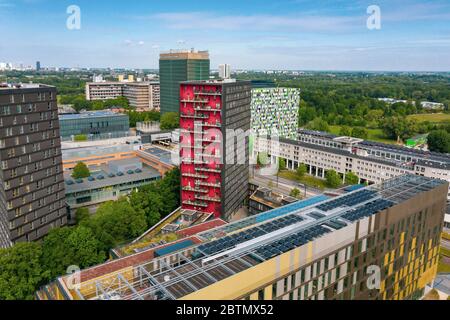 Utrecht, Utrecht / Netherlands - May 27th 2020: Aerial view of Utrecht ...
