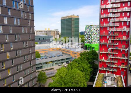 Utrecht, Utrecht / Netherlands - May 27th 2020: Aerial view of Utrecht ...