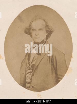 A portrait of Nathaniel Hawthorne, an American novelist and short story ...