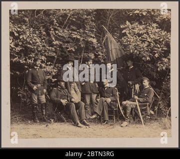 General Merritt and his Staff 1864 Stock Photo - Alamy