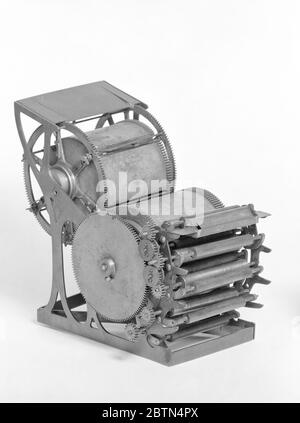 Patent model. Rotary printing press, Hoe, 1847, patent no. 5199. GA ...