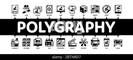 Polygraphy Printing Service Minimal Infographic Banner Vector Stock Vector Image & Art - Alamy