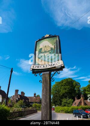 Checkendon Village Sign, Checkendon, Oxfordshire, The Chilterns ...