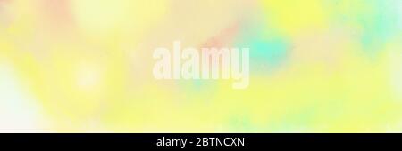 painted old horizontal header with pale turquoise, light cyan and ...