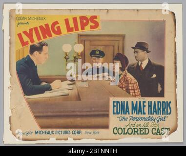 LYING LIPS, Edna Mae Harris, 1939 Stock Photo - Alamy