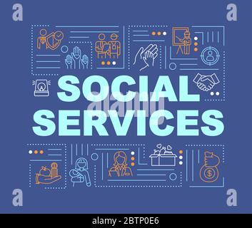 Community service word concepts banner. Volunteering. NGO. Nonprofit ...