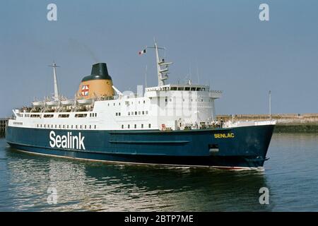 Sealink ferry named the Senlac running between Newhaven and Dieppe ...