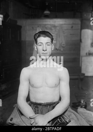 Well known boxers . Len Harvey . 1 February 1929 Stock Photo - Alamy