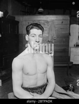 Well known boxers . Len Harvey . 1 February 1929 Stock Photo - Alamy