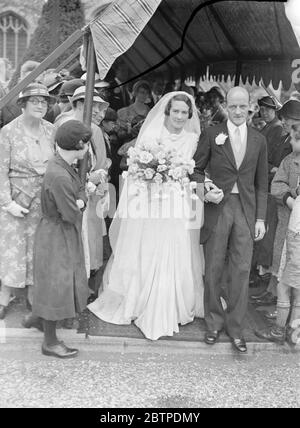Inglis and Warren wedding . 1937 Stock Photo - Alamy