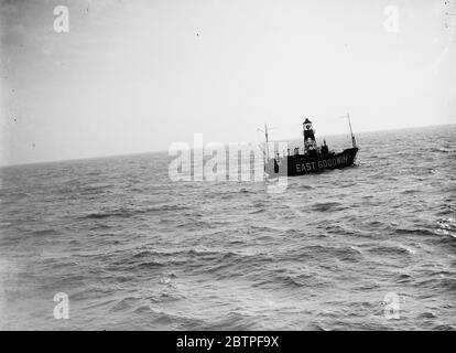 East Goodwin lightship . 1935 Stock Photo - Alamy