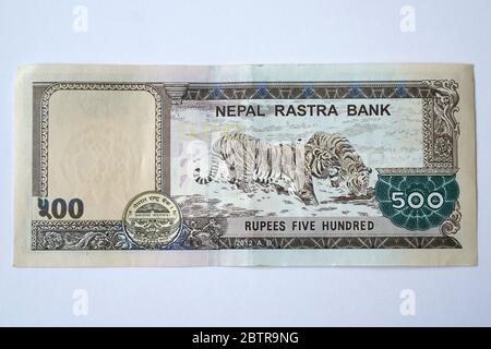 five hundred rupees Nepalese rupee Nepalesische Rupie NPR nepali rupia Nepal Asia Stock Photo Alamy