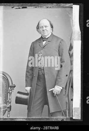 Studio photograph of unidentified man in uniform, ca 1891 Stock Photo ...