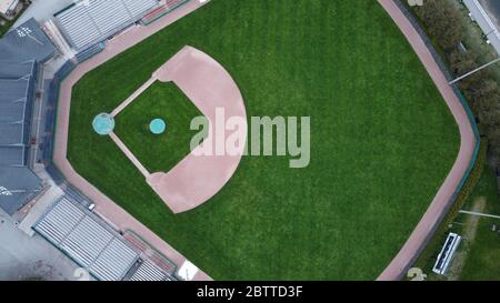 Labatt Park Baseball Stadium Aerial - London Ontario Canada Stock Photo ...