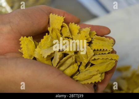 Agnolotti: home made pasta of the Langhe, Piedmont - Italy Stock Photo ...