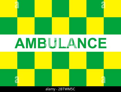 Battenburg ambulance marking. Emergency service pattern Stock Vector ...