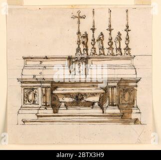 Altar mensa. Research in ProgressThe left half is shown. The central ...