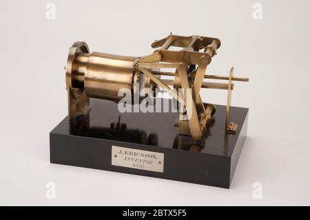 Patent model. Hot-air engine, Crane, patent no. 46084. MC*308670 Stock ...