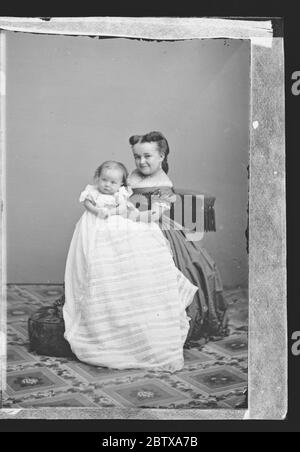 Lavinia Stratton and baby Stock Photo - Alamy