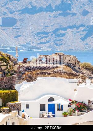 Beautiful Cyclades house with traditional cozy patio with vine of a ...
