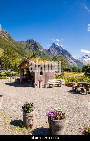 Holiday cabins in the mountains More og Romsdal Norway Stock Photo - Alamy