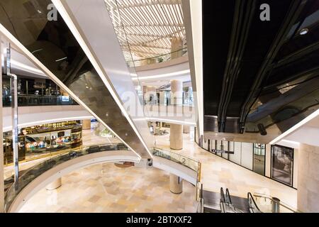Interior design layout of Orchard ION shopping mall. No people. Orchard ...