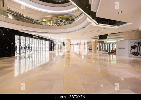 Interior design layout of Orchard ION shopping mall. No people. Orchard ...