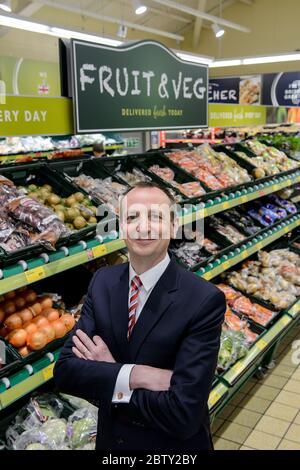 Giles Hurley chief executive for Aldi in the UK and Ireland ...