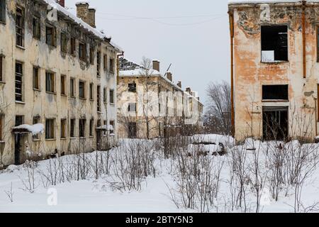 Abandoned mining city Kadykchan, Road of Bones, Magadan Oblast, Russia ...