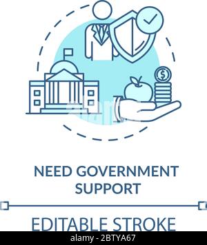 Need government support concept icon Stock Vector Image & Art - Alamy