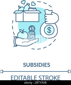 Subsidies concept icon Stock Vector Image & Art - Alamy