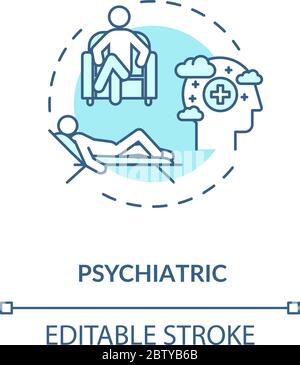 Mental health at work turquoise concept icon Stock Vector Image & Art ...