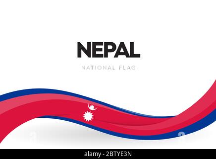 Nepal National Day patriotic poster. Flying Rubber Balloon in Colors of ...
