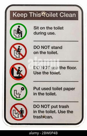 Proper Toilet Etiquette Sign In National Park attempts to keep ...