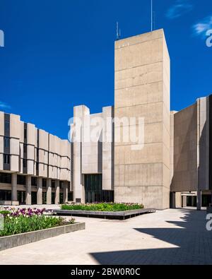 Northwestern University Library designed by Walter Netsch Stock Photo ...