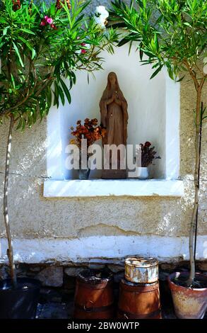 Grotto with statue of the Virgin Mary and The Immaculate Conception at ...