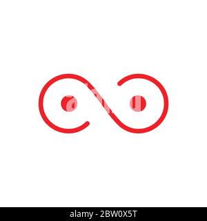 simple infinity dots letter s line symbol logo vector Stock Vector ...