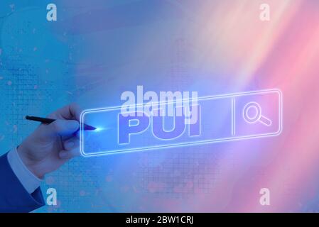 Writing note showing Pui. Business concept for an individual that has ...